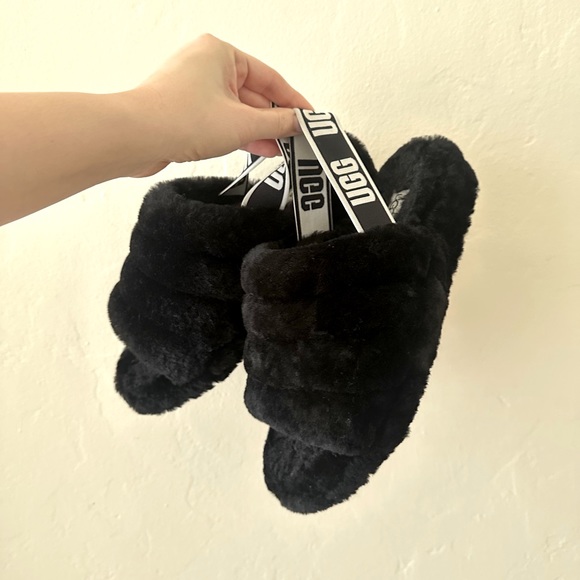 UGG | Shoes | Ugg Black Fluff Yeah Platform | Poshmark
